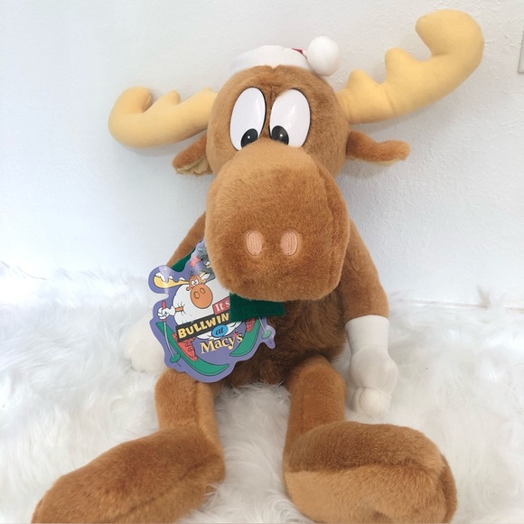 Vintage | Toys | Vintage Macys Bullwinkle Holiday Plush Stuffed Toy ...